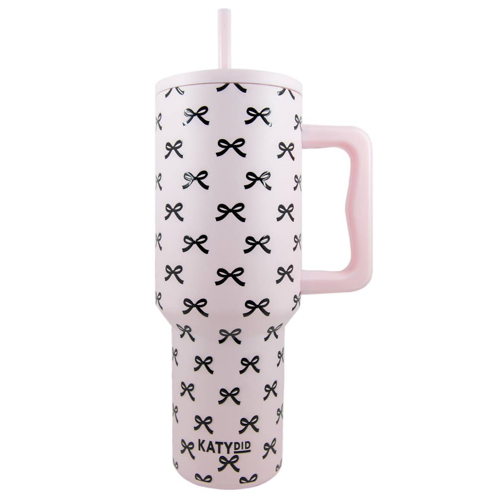 Black & Pink Mini Coquette Bows Tumbler – Daisy Outfitters